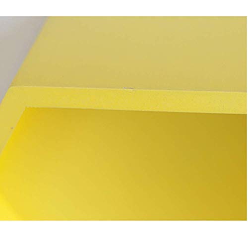 PIBM Stylish Simplicity Shelf Wall Mounted Floating Rack Shelves Retro Hexagon Solid Wood Storage Bedroom Easy to Install,3 Colors, Yellow , 27x9x23.5cm