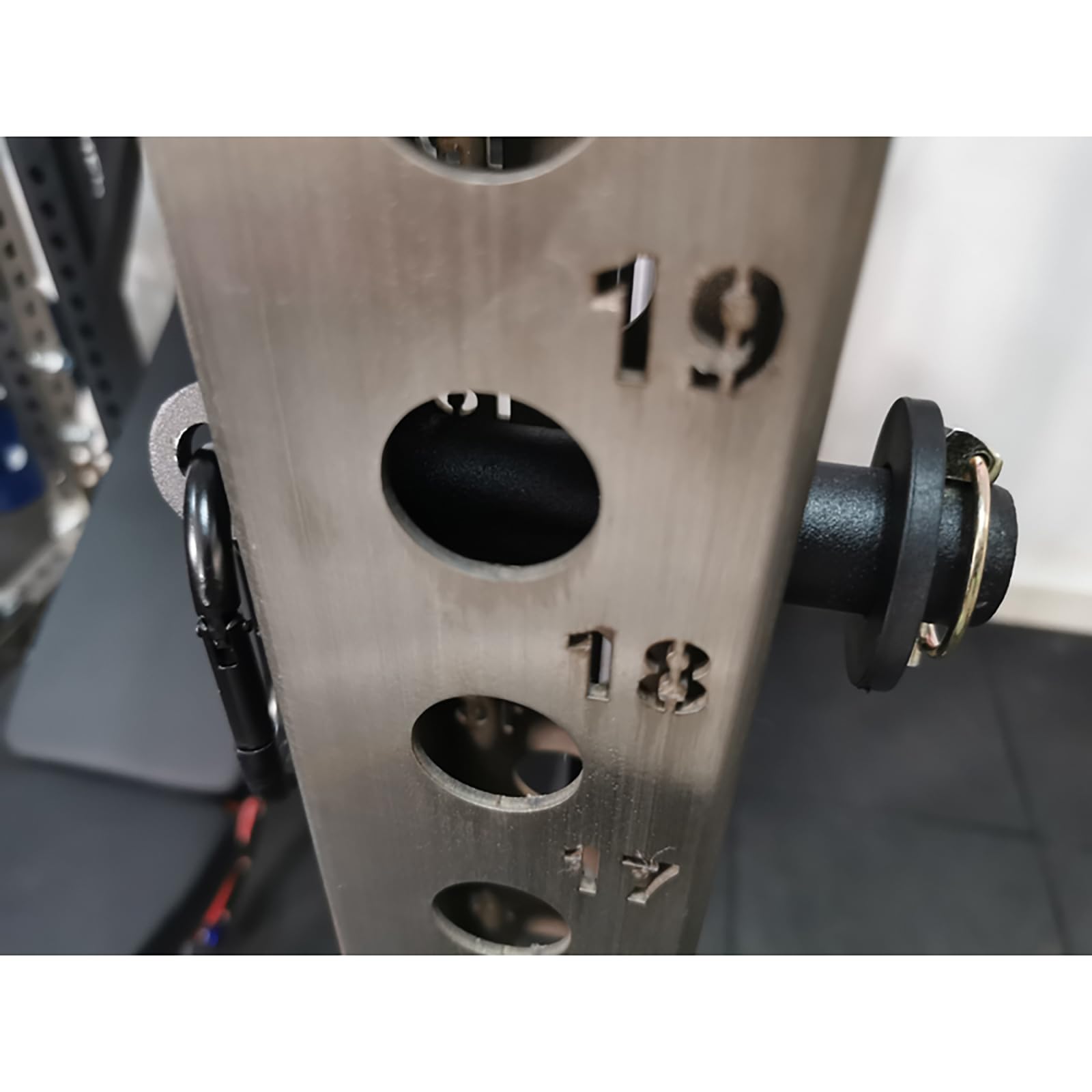 HUVIOVED Power Racks for Home Gym Fitness Equipment Accessory, Fits on 3" X 3" Tube Power Cage with 1" Hole