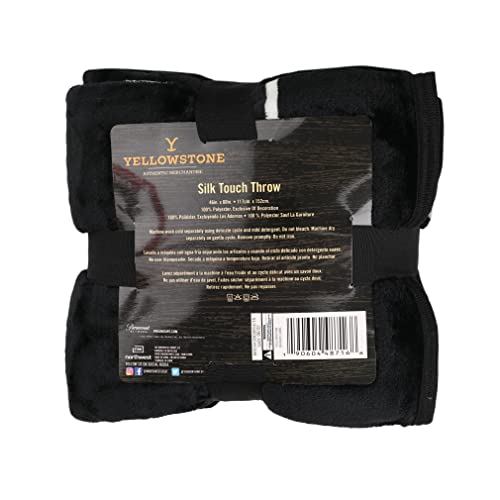 Northwest Yellowstone Silk Touch Throw Blanket, 46" x 60", Whiskey Label