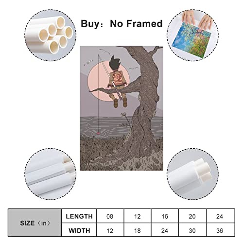 SHAHU HXH Gon X Hunter Anime Poster for Bedroom Aesthetic Wall Decor Canvas Wall Art Gift 12x18inch(30x45cm)