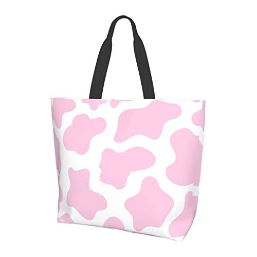 Gelxicu Cute Shoulder Tote Bags Cow Printed Casual Bag Cute Shoulder Handbags Shopping Handbag Grocery Bags