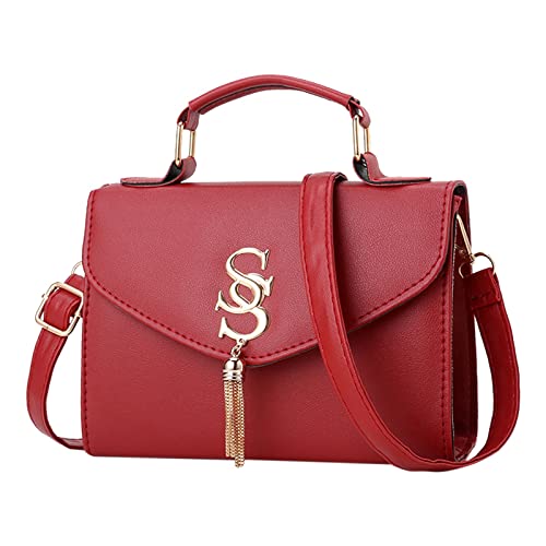 Crossbody Bags for Women Casual Fashion Handbag Adjustable Strap with Tassel Decoration Shoulder Bag Purse