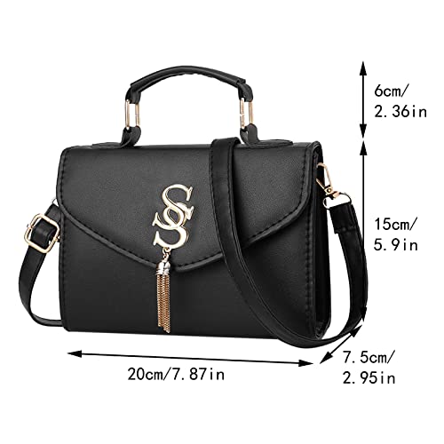 Crossbody Bags for Women Casual Fashion Handbag Adjustable Strap with Tassel Decoration Shoulder Bag Purse