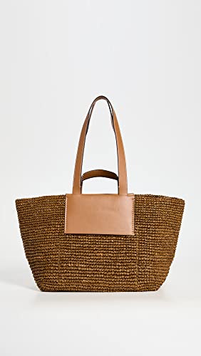 Proenza Schouler White Label Women's Large Morris Rafia Tote, Honey, One Size