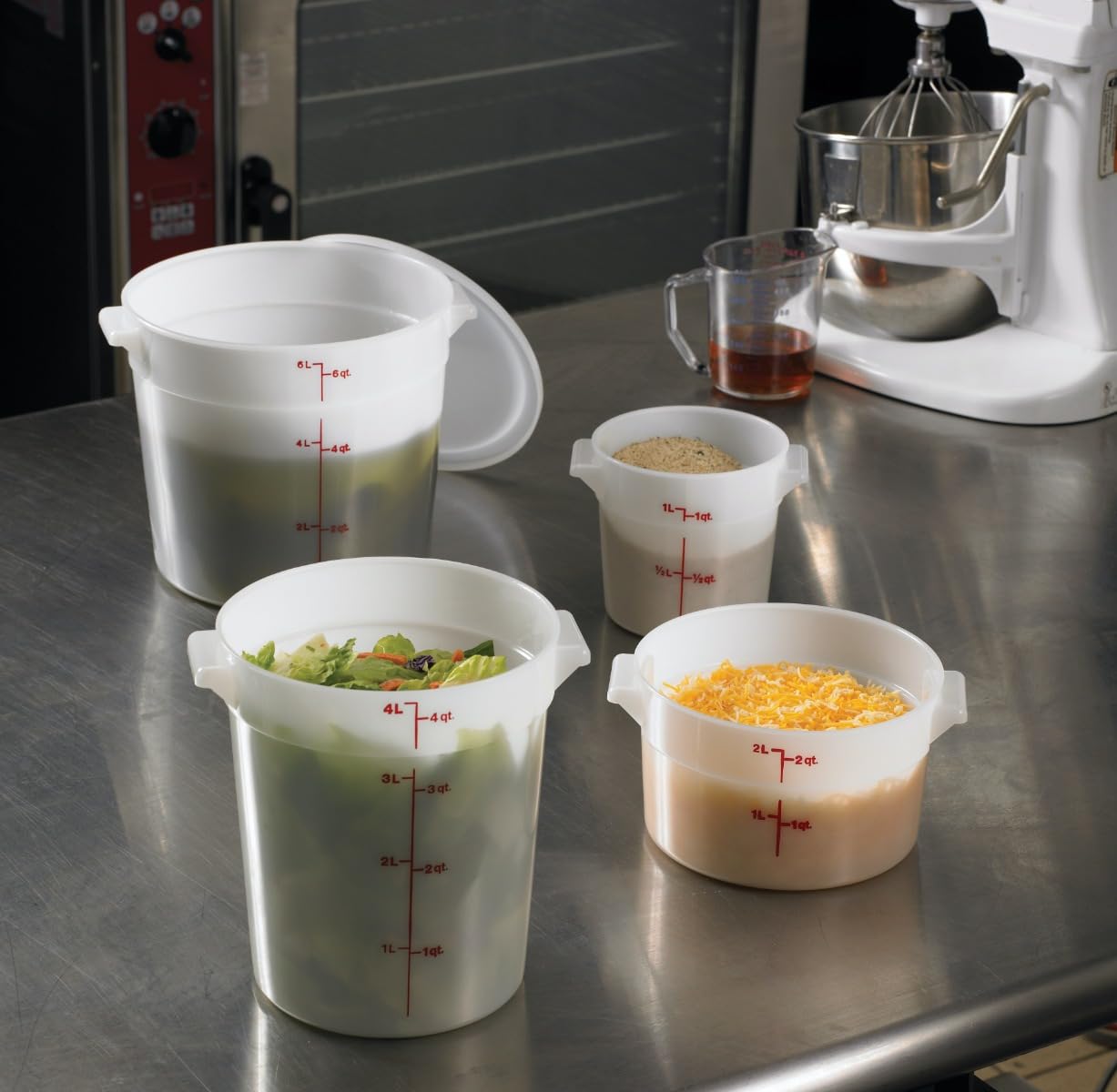 Cambro RFS12148 White Poly Round 12 Qt Container
