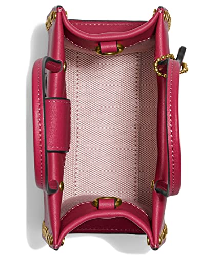 COACH Crystal Rivets Mini Cashin Tote Hyacinth One Size