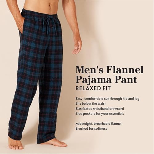 Amazon Essentials Men's Flannel Pajama Pant - Discontinued Colors, Grey Penguin, X-Large