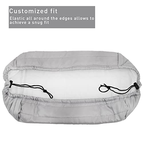 Bekith Indoor AC Cover Air Conditioner Cover AC Units Cover for Inside Window Unit 17 x 13 x 3.5 inches (L x H x D), Gray