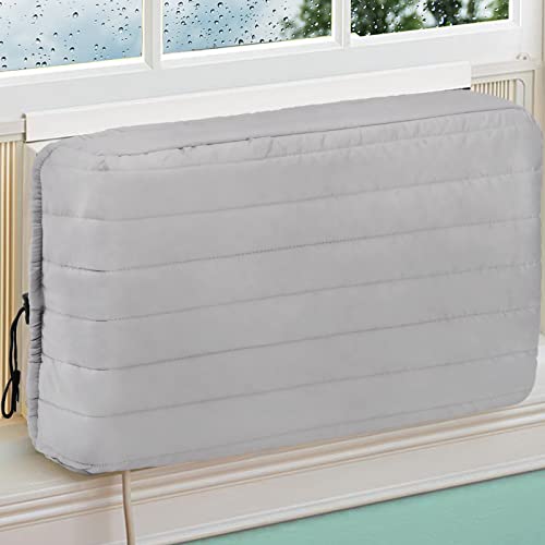 Bekith Indoor AC Cover Air Conditioner Cover AC Units Cover for Inside Window Unit 17 x 13 x 3.5 inches (L x H x D), Gray