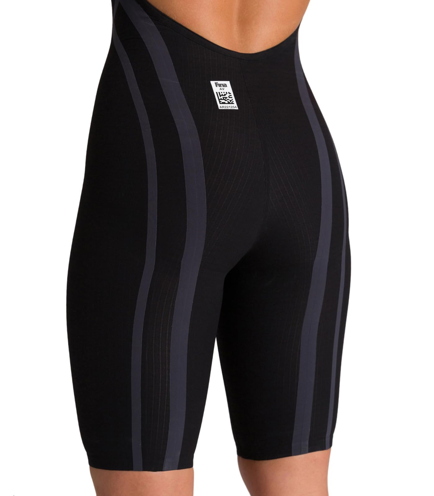 ARENA Women's Standard Powerskin Carbon Core FX Open Back Racing Swimsuit, Black/Gold, 26