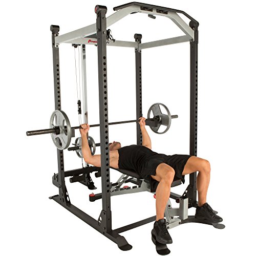 Fitness Reality X-Class Light Commercial High Capacity Olympic Power Cage, Without Lat Pull-Down Attachment, Grey