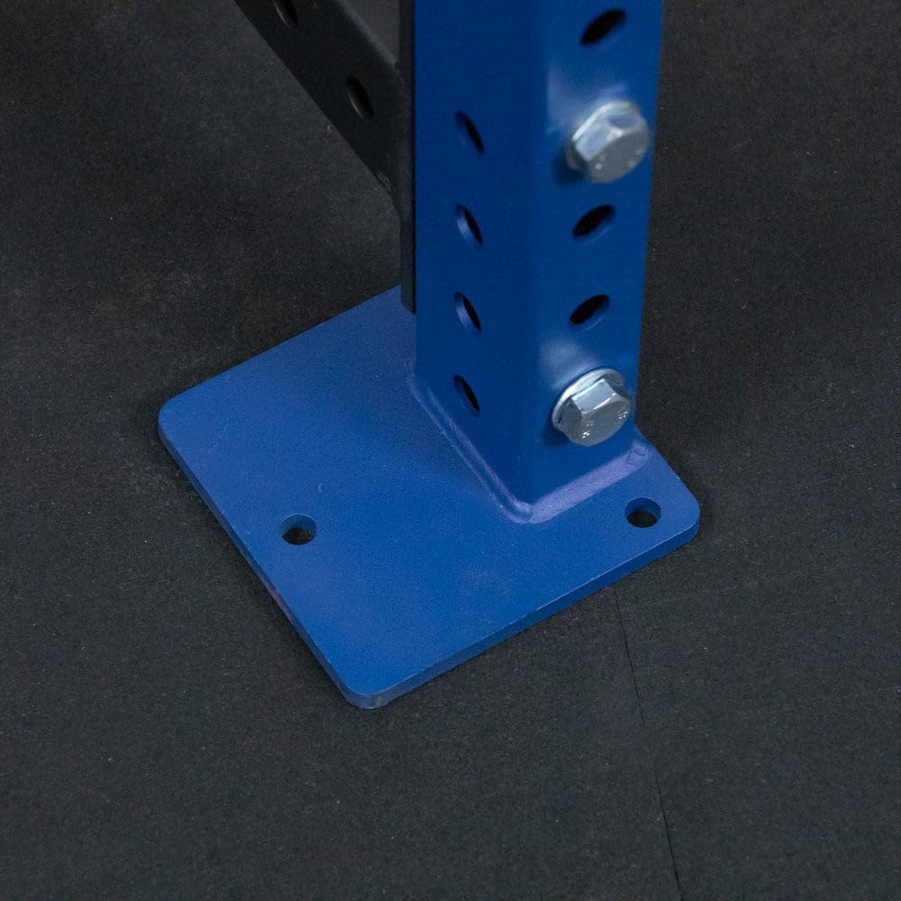 Titan Fitness T-3 Series Blue Tall Power Rack, 36in Depth, Weight Plate Holders, 1,100 LB Capacity Cage for Weightlifting and Strength Training