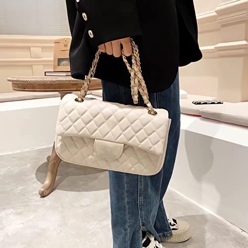 Designer Bags for Women,Adjustable Crossbody Bag Shoulder Bag Top-Handle Tote Bag Purse With Gift Box 02White