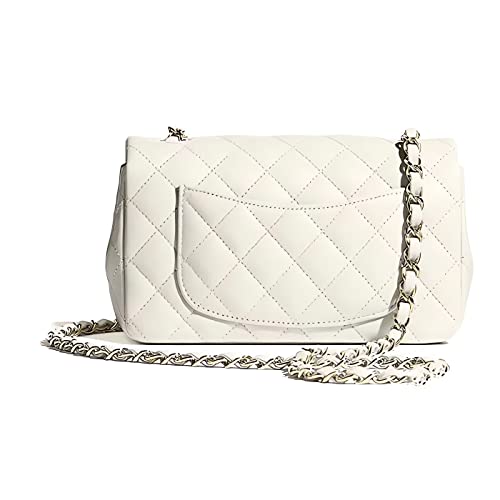 Designer Bags for Women,Adjustable Crossbody Bag Shoulder Bag Top-Handle Tote Bag Purse With Gift Box 02White