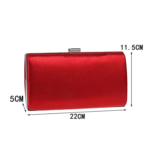 SEIJY Silver Color U Diamonds Handbags with Shoulder Chain Evening Bags Crystal Female Day Clutch Party Purse (Color : E, Size : 1)