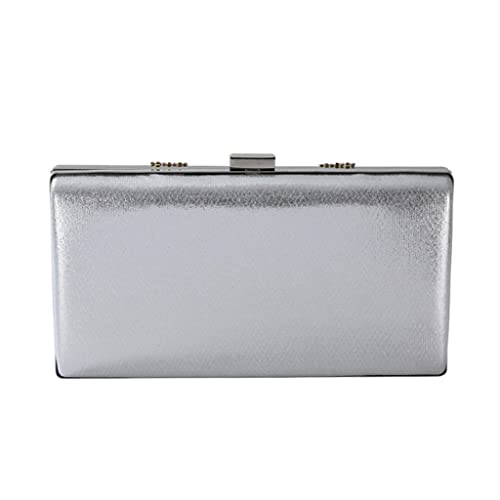 SEIJY Silver Color U Diamonds Handbags with Shoulder Chain Evening Bags Crystal Female Day Clutch Party Purse (Color : E, Size : 1)
