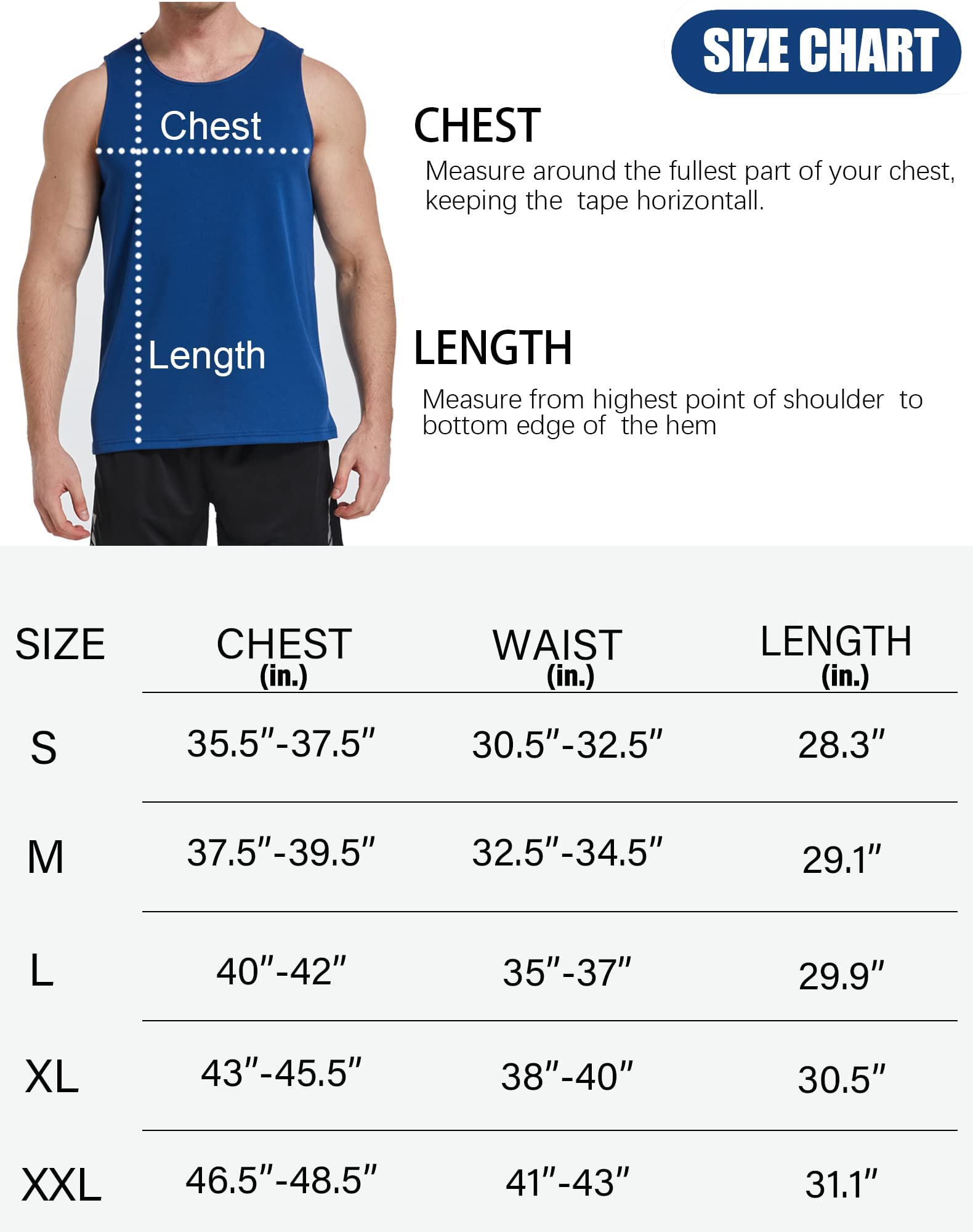 TELALEO 5 Pack Men's Workout Tank Tops Sleeveless Mesh Muscle Gym Shirt Quick Dry Black/Gray/Charcoal/Navy/Blue M