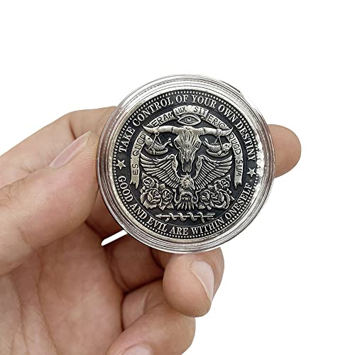 War Goddess Athena Skull Challenge Coin Collection Antique Silver Plated hobo Nickel