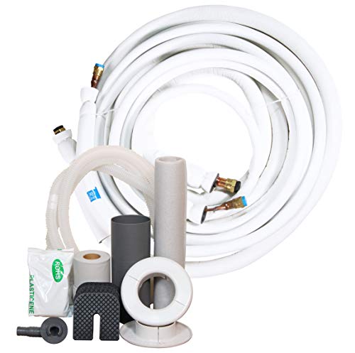 Klimaire DIY 24,000 BTU 19 SEER2 Mini Split Heat Pump Air Conditioner w/ 25-ft Pre-Charged Quick-Connect Installation Kit - 230V