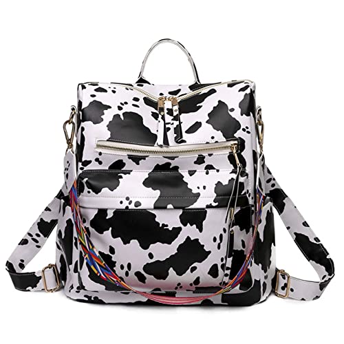 Leather Backpack Purse Women PU Leather Medium Size Backpack Fashion Theft Handbags and Shoulder Bag Travel Bags