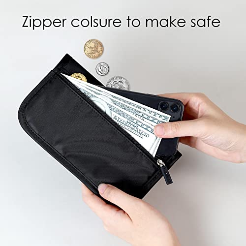 bagINBAG QIANPA Card Holder Wallet for Men & Women,Slim Wallet with Zipper Pocket,Minimalist Wallet RFID with Nylon Fabric
