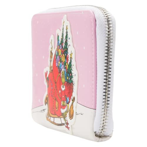 Loungefly Dr Seuss How the Grinch Stole Christmas Sleigh Zip Around Wallet