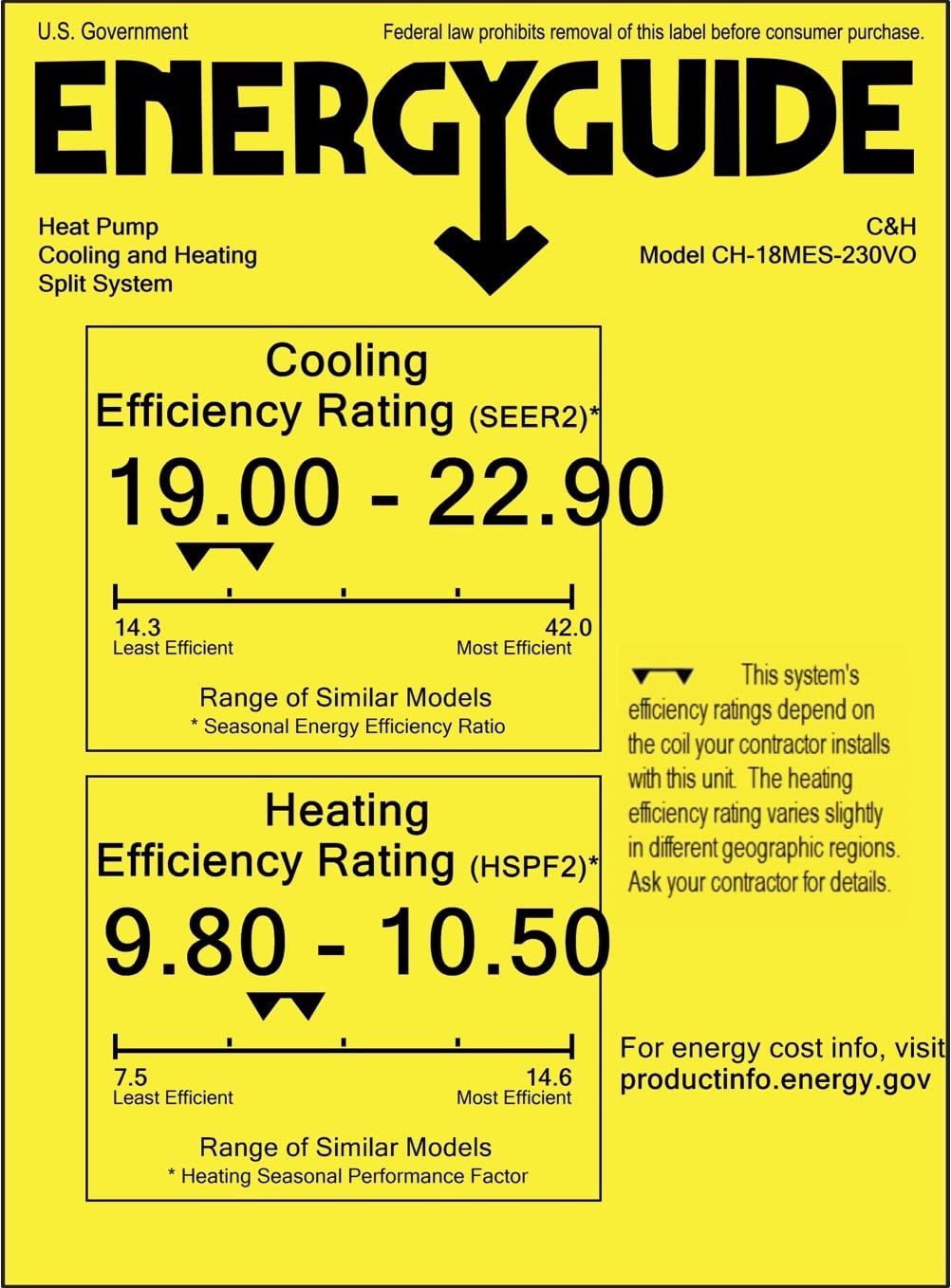 Cooper&Hunter 18,000 BTU Dual Zone Mini Split AC/Heating System 6,000 + 12,000 BTU, 22.9 SEER2, Wall Mount Ductless Air to Air Inverter Including 16ft Installation Kits