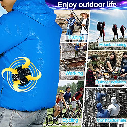 Air Conditioned Jacket With Fans - Cooling Vest For Men Women With 3 Speed Adjustable Cool Clothes For Hot Weather Work (3X-Large)