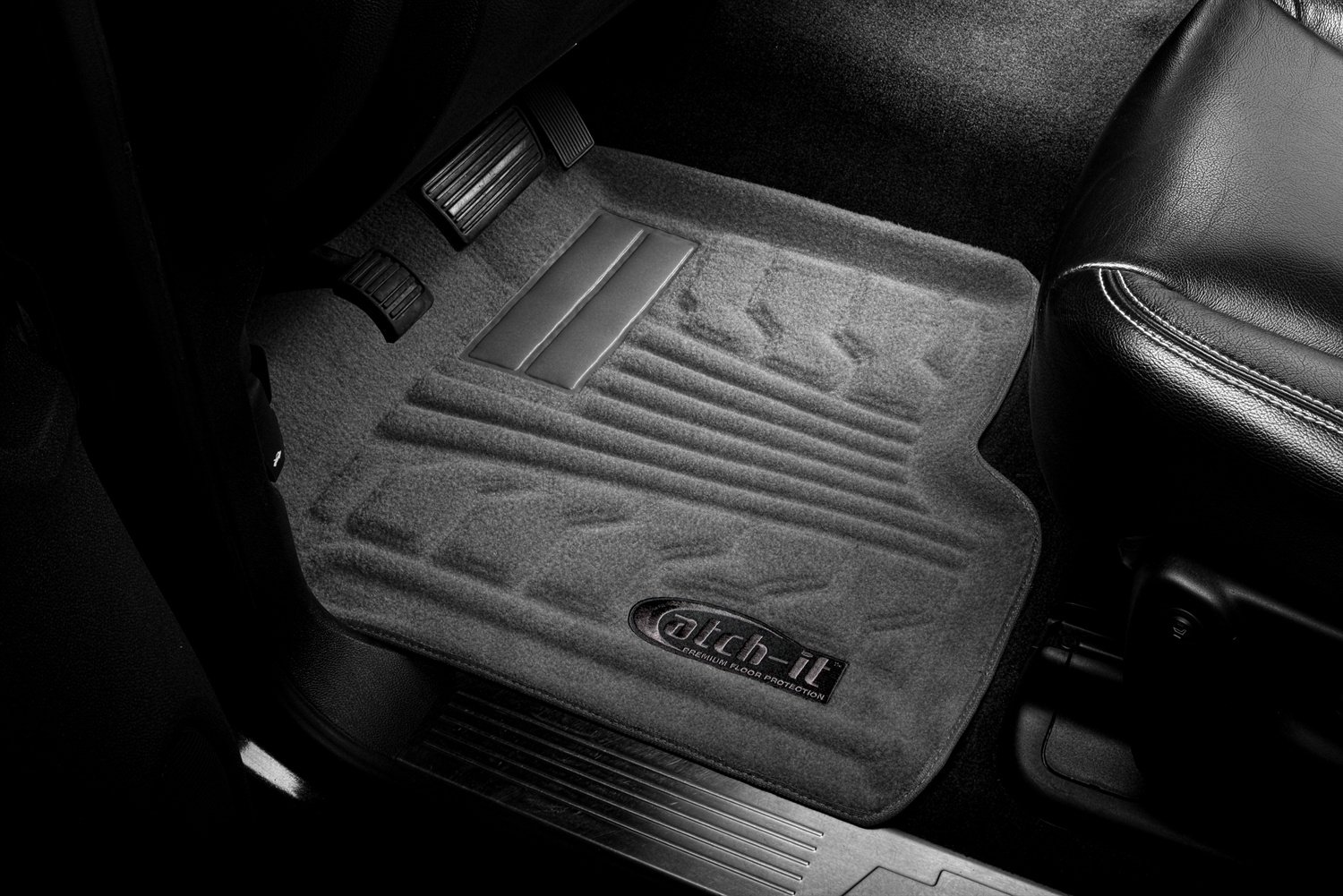Lund 583024-G Catch-It Carpet Grey Front Seat Floor Mat - Set of 2