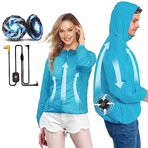 Air Conditioned Jacket With Fans - Cooling Vest For Men Women With 3 Speed Adjustable Cool Clothes For Hot Weather Work (3X-Large)