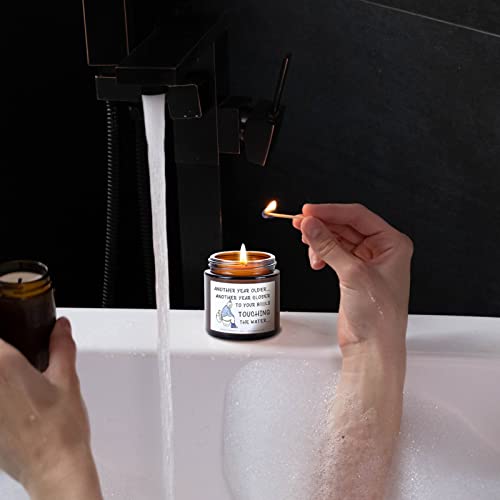 Another Year Older, Funny Birthday Gifts Candle for Men Friendship Gift for Him Humorous Present for Boyfriend, Husband, Lavender Scented Candles (4 oz)