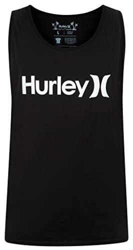 Hurley Men's Everyday Washed One and Only Solid Tank, Black, Medium