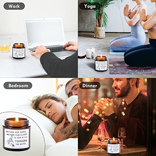 Another Year Older, Funny Birthday Gifts Candle for Men Friendship Gift for Him Humorous Present for Boyfriend, Husband, Lavender Scented Candles (4 oz)