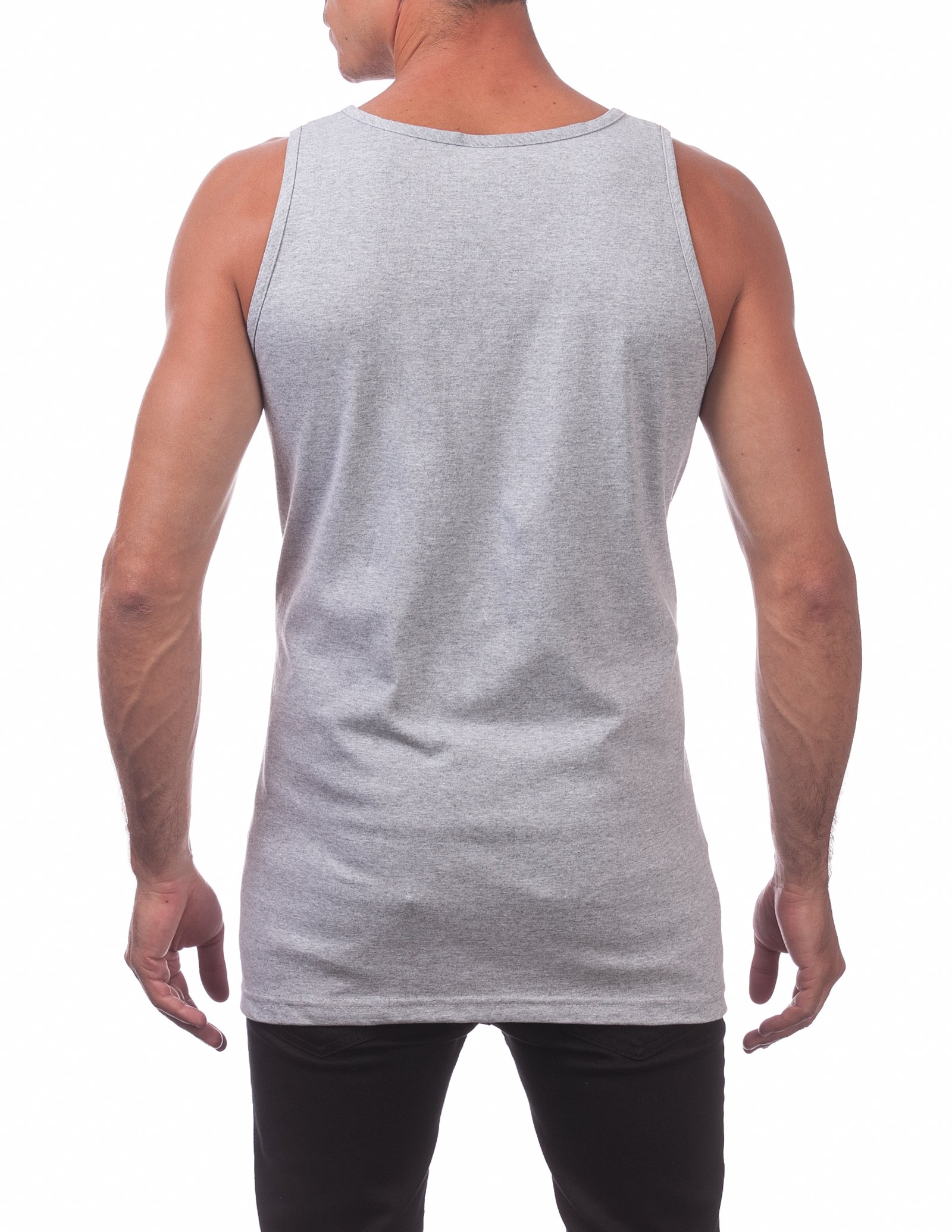 Pro Club Men's Comfort Cotton Tank Top, Heather Gray, X-Large