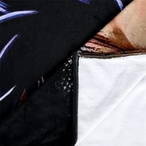 THEDAY One Piece Blanket Luffy Blanket Anime Throw Blanket Flannel Fleece Siesta Sofa Throw Lightweight Cozy Bed Soft and Warm 60"X50" (B,60"X50")