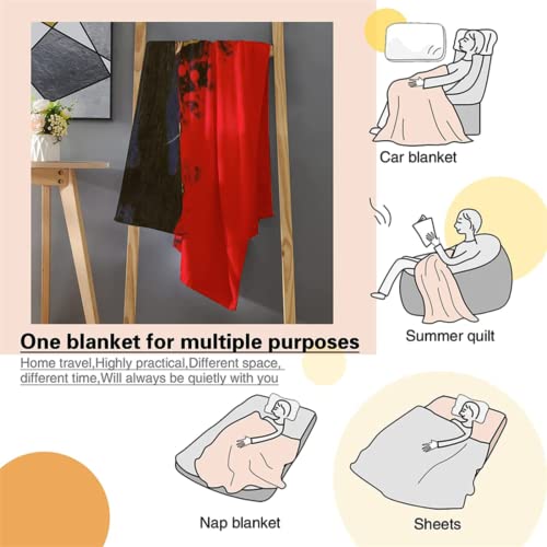 THEDAY One Piece Blanket Luffy Blanket Anime Throw Blanket Flannel Fleece Siesta Sofa Throw Lightweight Cozy Bed Soft and Warm 60"X50" (B,60"X50")