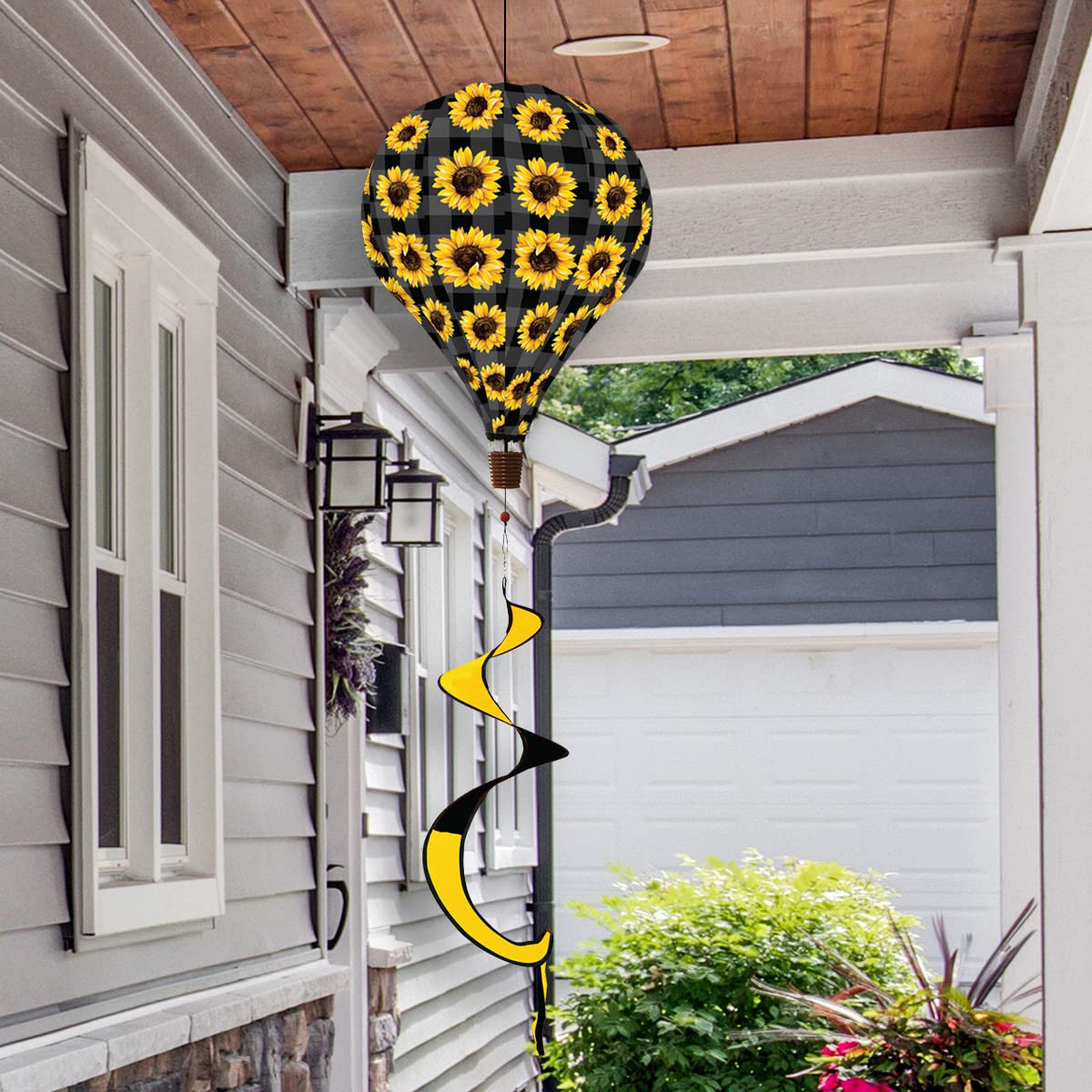 Briarwood Lane Sunflowers Deluxe Hot Air Balloon Windsock Floral Everyday Wind Twister Everyday 54" L