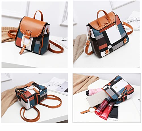 AWXZOM Women's mini Fashion Backpack Purse mini backpack purse for women, plaid backpack purse for women