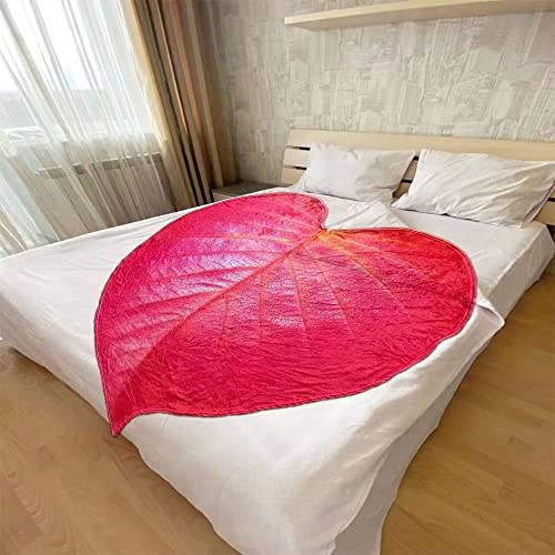 Dyto Leaf Blanket Green Plant Throw Blankets Wrapping Towel Realistic Decorative Floral Blankets for Sofa Bed Beach Towel let Throw