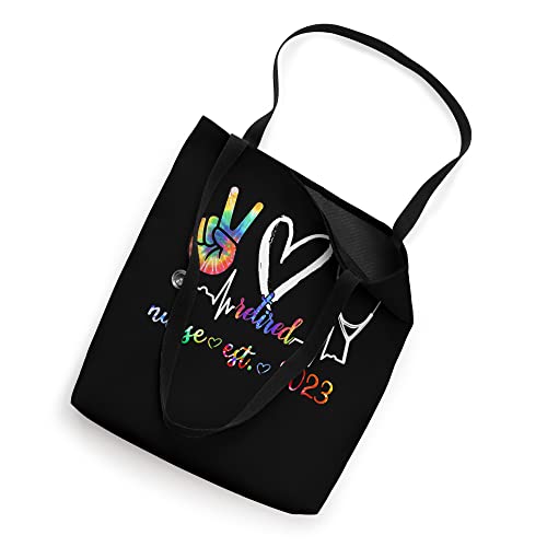 Retirement gifts Nurse 2023 Nursing Retired Nurse 23 Tie Dye Tote Bag