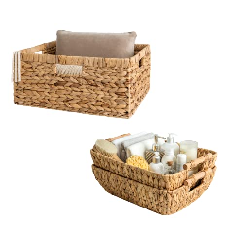StorageWorks Water Hyacinth Storage Baskets