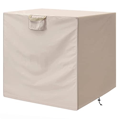 Glensam Air Conditioner Cover for Outside Units-ReliableAC Cover Water Resistant Fabric Windproof Design -Square Fits up to 36 x 36 x 39 inches