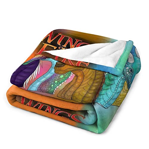 Blankets Fire_Dragon_Wings Throw Blanket for Couch Bed Sofa, Ultra-Soft Blankets Warm Bedding Blanket 40"x50"