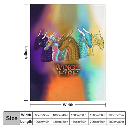 Blankets Fire_Dragon_Wings Throw Blanket for Couch Bed Sofa, Ultra-Soft Blankets Warm Bedding Blanket 40"x50"