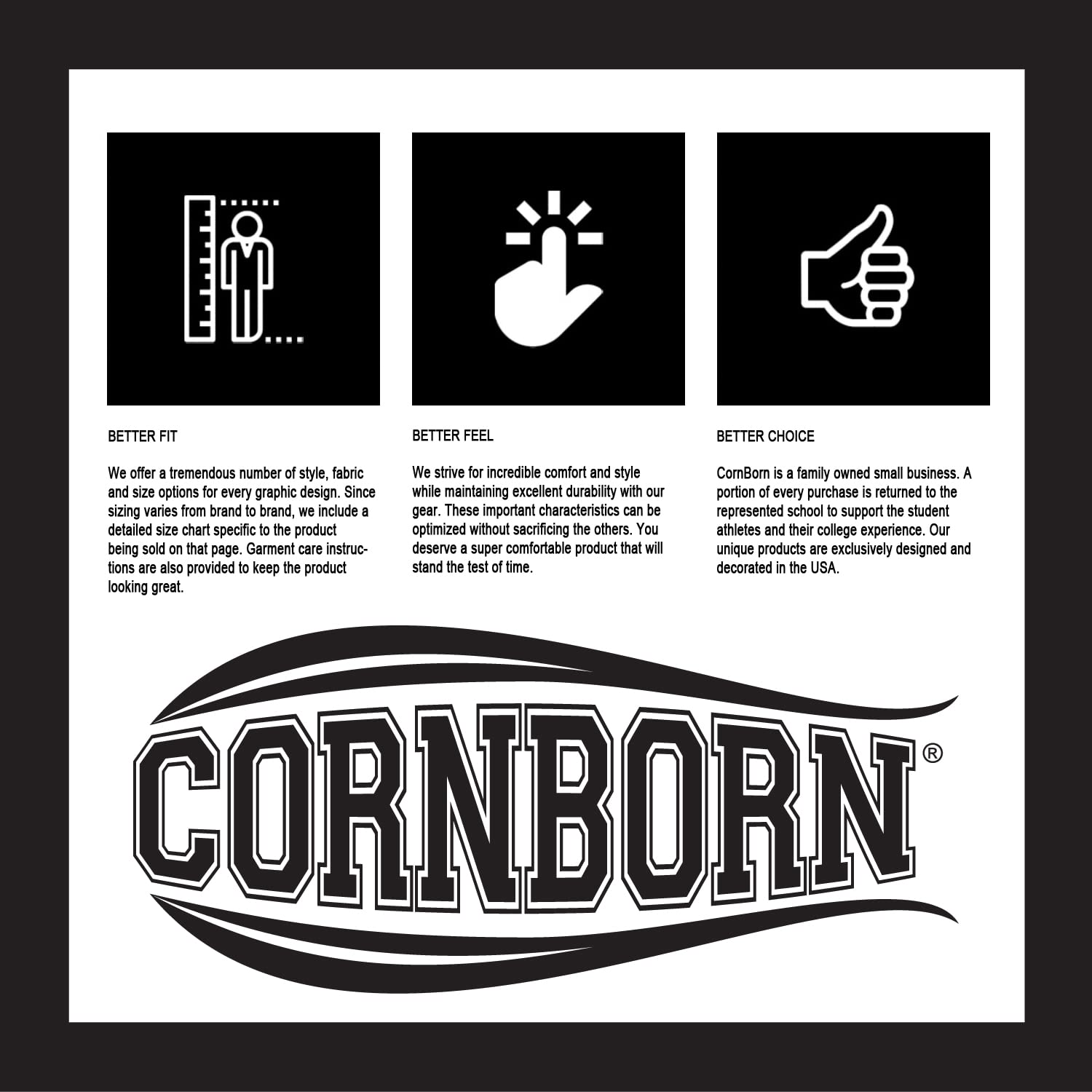 CornBorn KSU Tanktop Women - Wildcats Football Striped Laces - Black - 2X