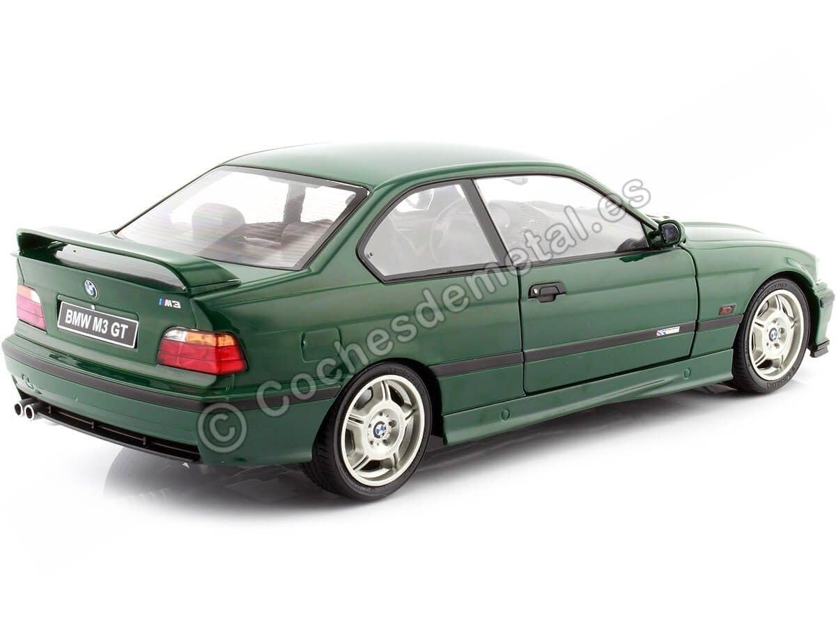 Solido S1803907 1:18 1995 BMW E36 Coupe M3 GT-British Racing Green Porsche Collectible Miniature car