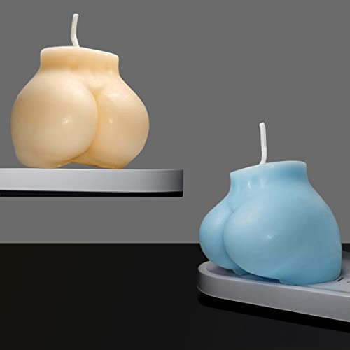 2PCS Soy Wax Cute Body Candle Big Butt Candle