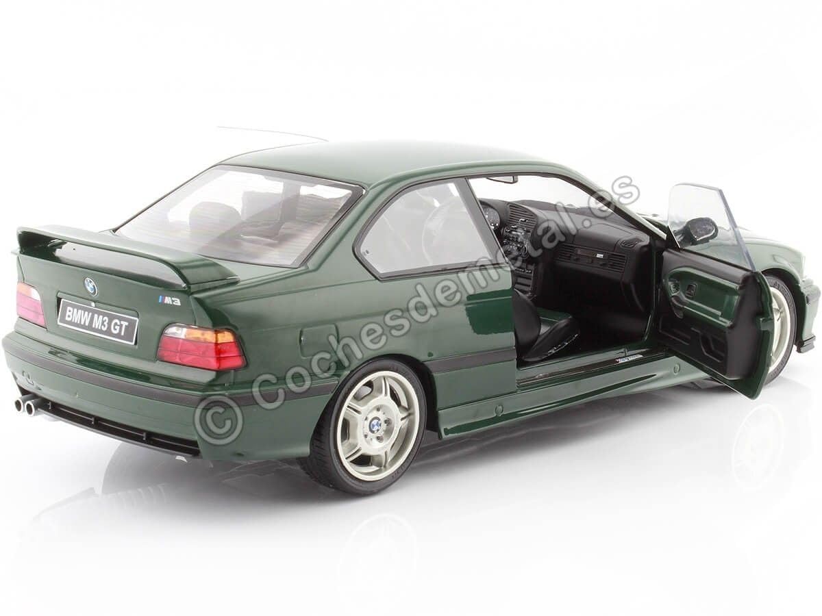 Solido S1803907 1:18 1995 BMW E36 Coupe M3 GT-British Racing Green Porsche Collectible Miniature car