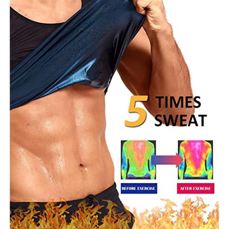 CHUUMEE CGTFY Gynecomastia Compress Tank Top, Menslim Gynecomastia Compression Tanktop, Men Compression Tank Top (Black-Blue,L,X-Large,Large)