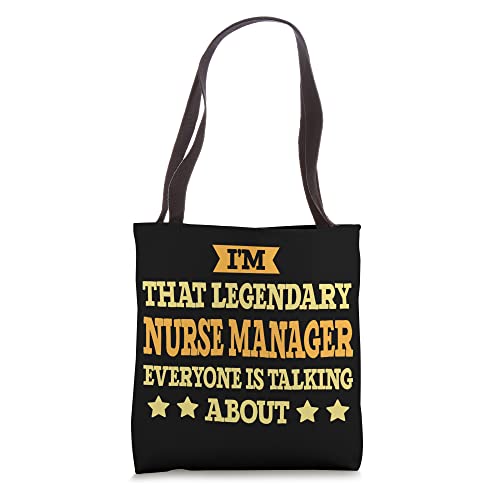 Nurse Manager Job Title Employee Funny Worker Nurse Manager Tote Bag
